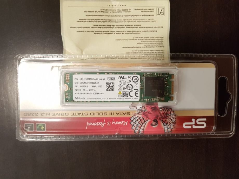 M.2 SSD SATA III 128 GB
