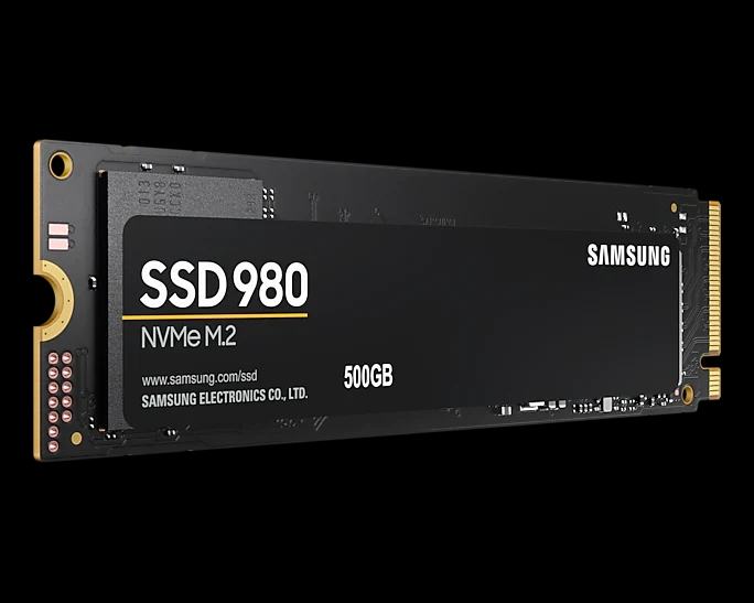 SSD 500 GB SAMSUNG 980 NVMe M.2, MZ-V8V500BW, maks. do 3100/2600 MB/s