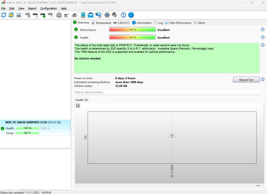 SSD 500GB WDC SN530 SDBPNPZ-512G