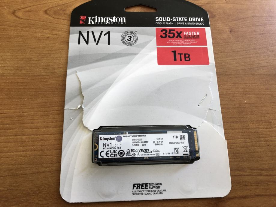 SSD disk 1 TB, KINGSTON NV1, M.2 PCIe 3.0 x4 NVMe