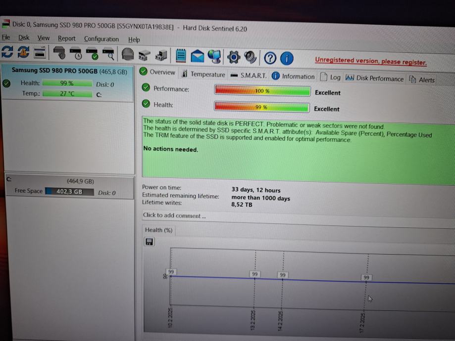 SSD DISK SAMSUNG 980 PRO 500GB NVME PCIe 4.0