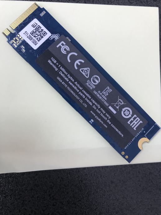 SSD GIGABYTE M2 NVME 1 TB - terabajt GP-GSM2NE3100TNTD