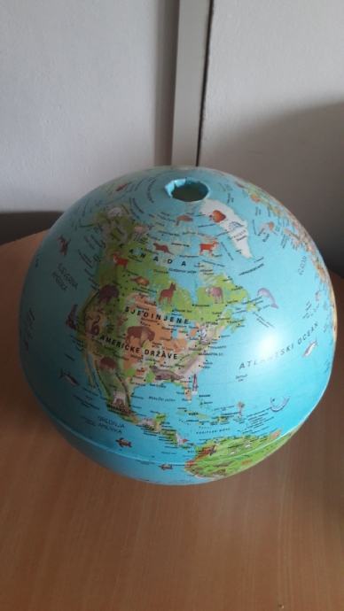 138 Veliki Globus Karta Svijeta Ukras Igracka