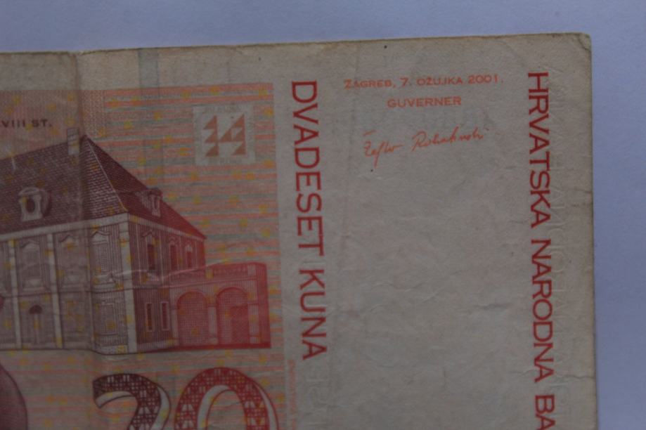 20 kuna, 2001. godina