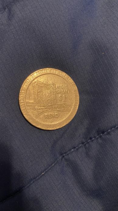 MGM GRAND GAMING TOKEN 1979