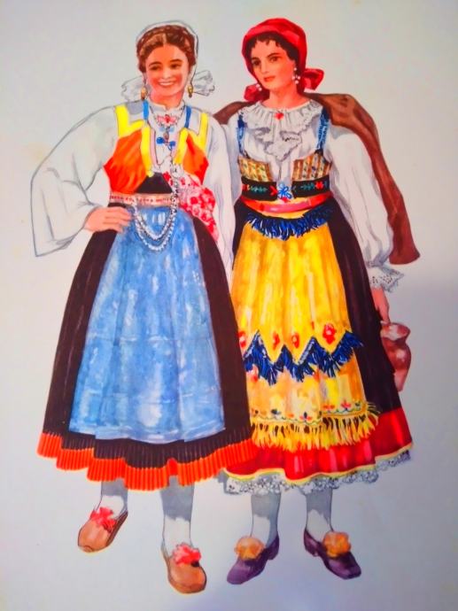 NARODNA NOŠNJA HRVATSKO PRIMORJE ZLARIN KIRIN FOLKLOR