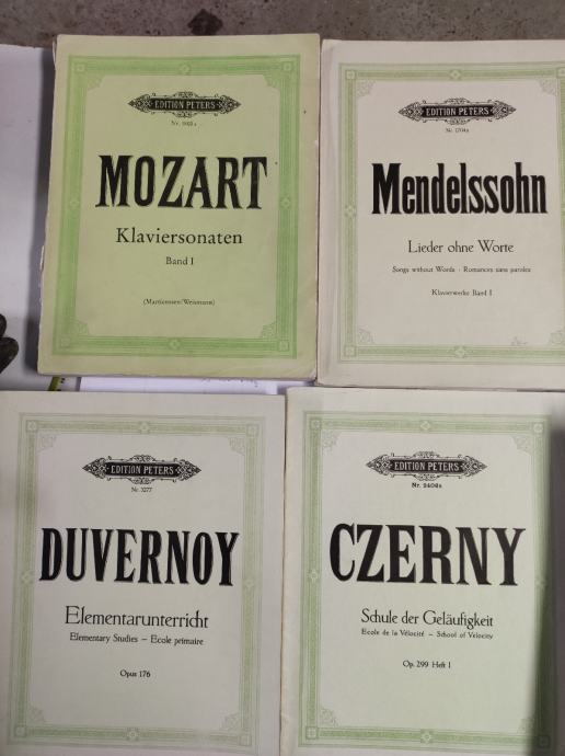 note za sviranje klavira