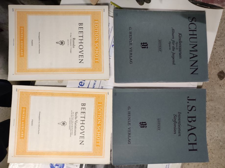 note za sviranje klavira