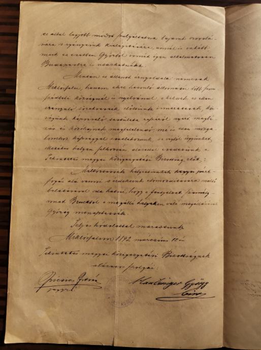 ORIGINAL DOKUMENT IZ 1892. GODINE