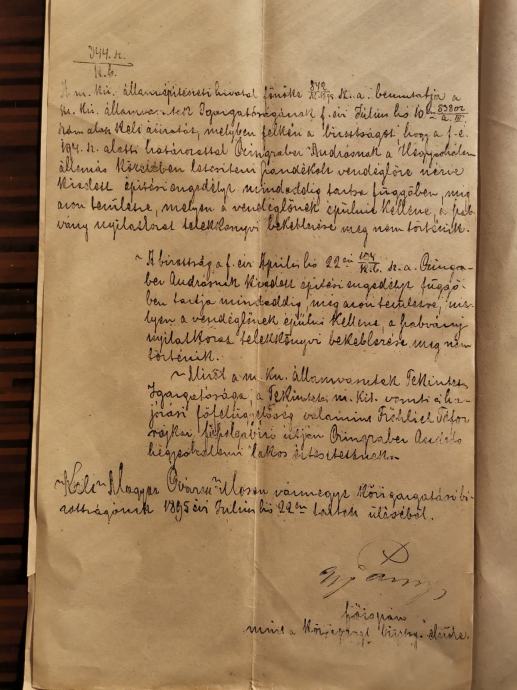 ORIGINAL DOKUMENT IZ 1895. GODINE