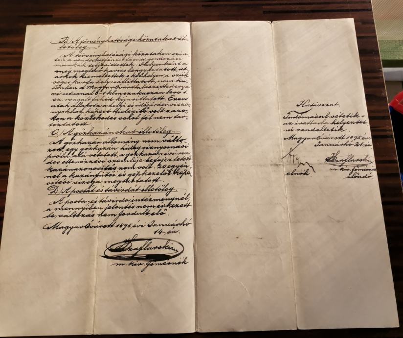 ORIGINAL DOKUMENT IZ 1895. GODINE