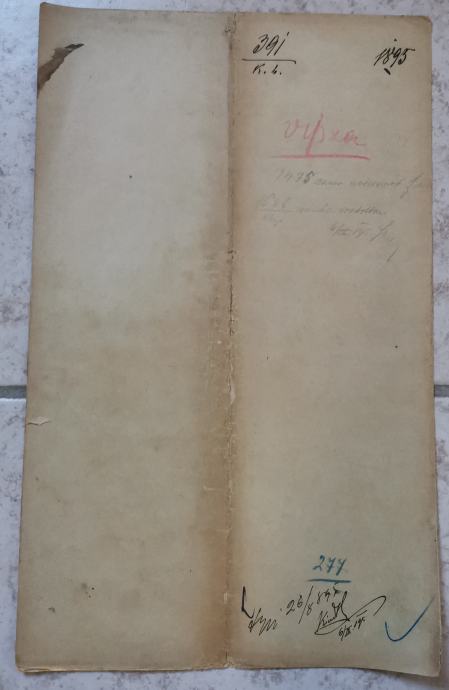 ORIGINAL DOKUMENT IZ 1895. GODINE