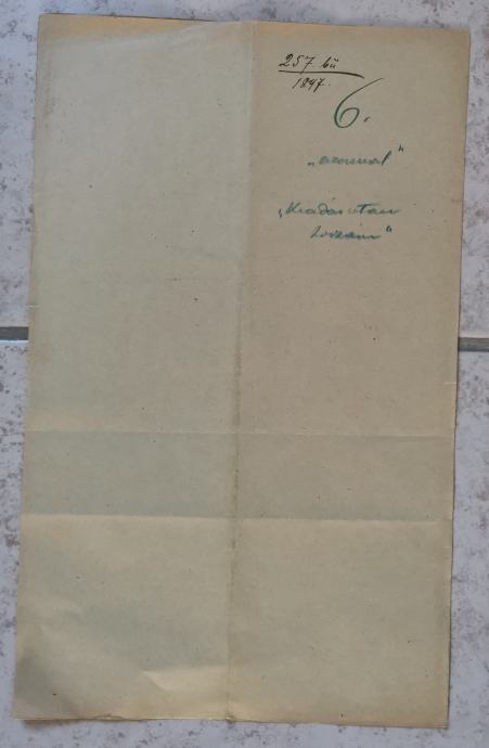 ORIGINAL DOKUMENT IZ 1897. GODINE