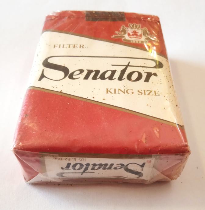 STARA KUTIJA CIGARETA SENATOR 1986 Fabrika duvana Banja Luka CIGARETE