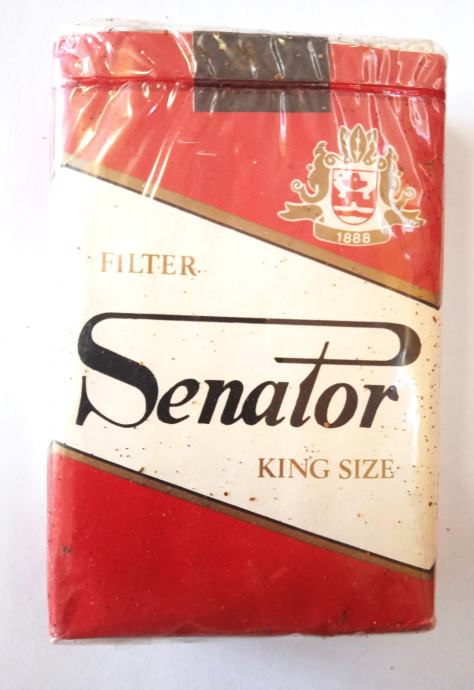 STARA KUTIJA CIGARETA SENATOR 1986 Fabrika duvana Banja Luka CIGARETE