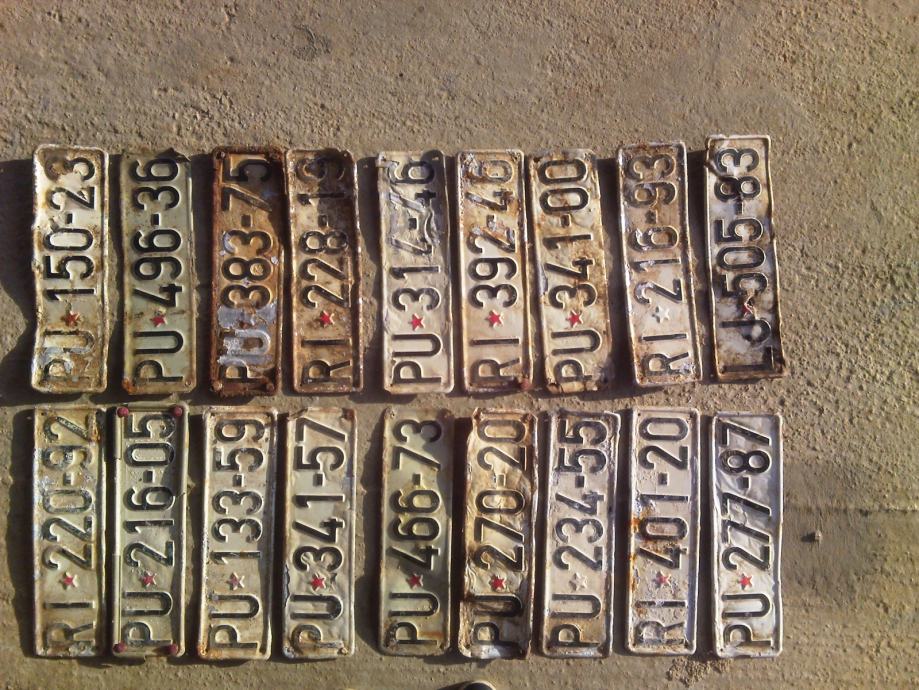 Stare automobilske tablice