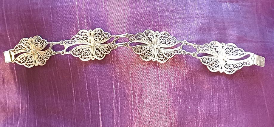 stare srebrne filigran narukvice