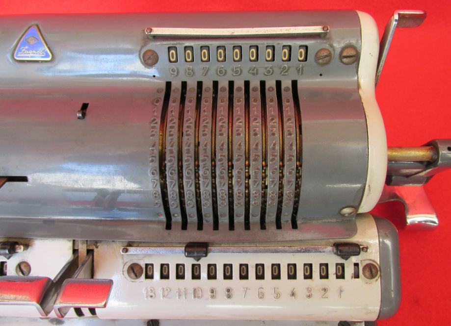 STARI MEHANIČKI KALKULATOR - RAČUNAR, TRS ZAGREB