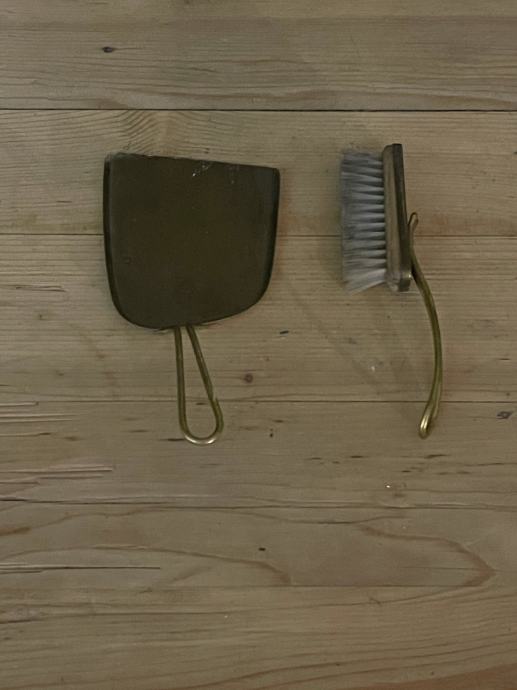 Starinska lopatica i četka od mesinga