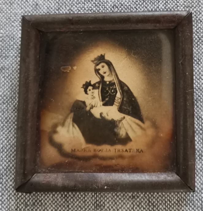 VEOMA STARA MINI SLIKA MAJKA BOŽJA TRSATSKA