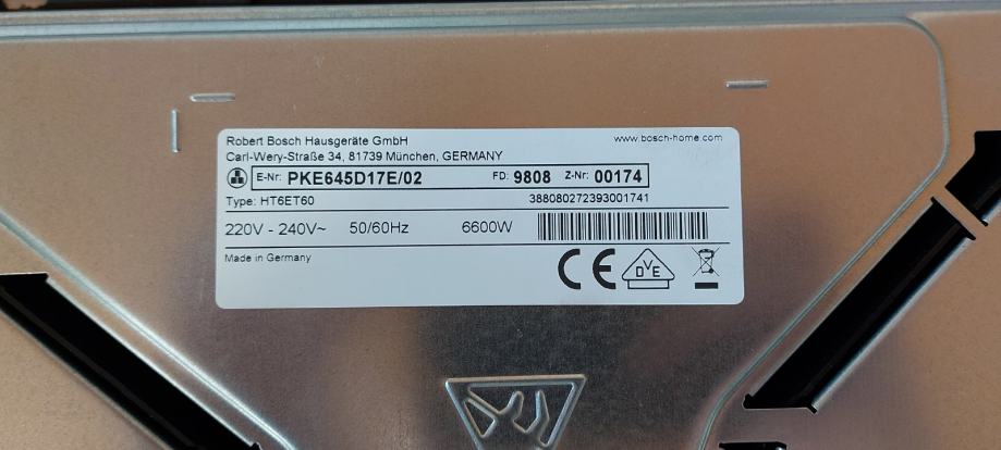 BOSCH ploča ugradbena PKE645D17E