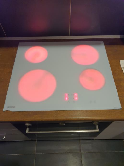 GORENJE Staklokeramička ploča (staklokeramika), bijela, 60cm GORENJE Staklokeramička ploča (staklokeramika), bijela, 60cm