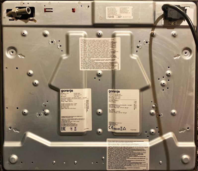 GORENJE ugradbena ploča GCE691BSC kombinirana 2+2, struja i plin