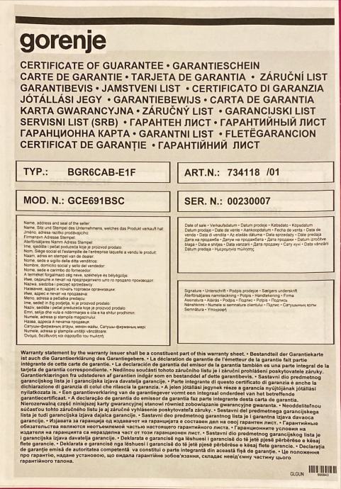 GORENJE ugradbena ploča GCE691BSC kombinirana 2+2, struja i plin