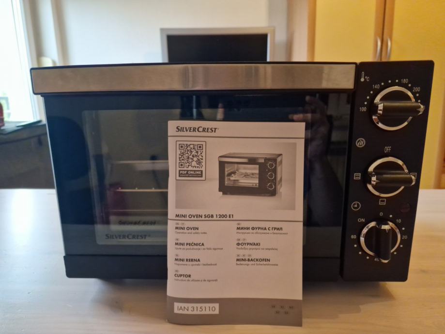 SILVERCREST mini pećnica SGB 1200 E1