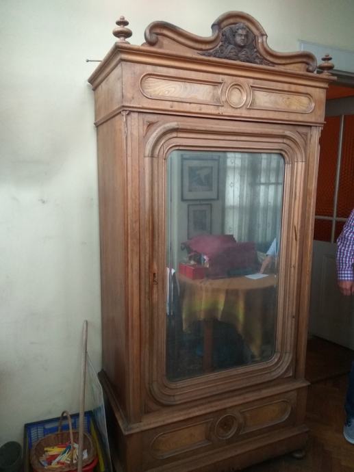 antikni ormar s ogledalom secesija