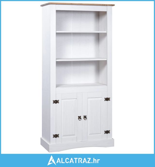 Komoda od meksičke borovine asortiman Corona bijela 80x40x170 cm - NOV