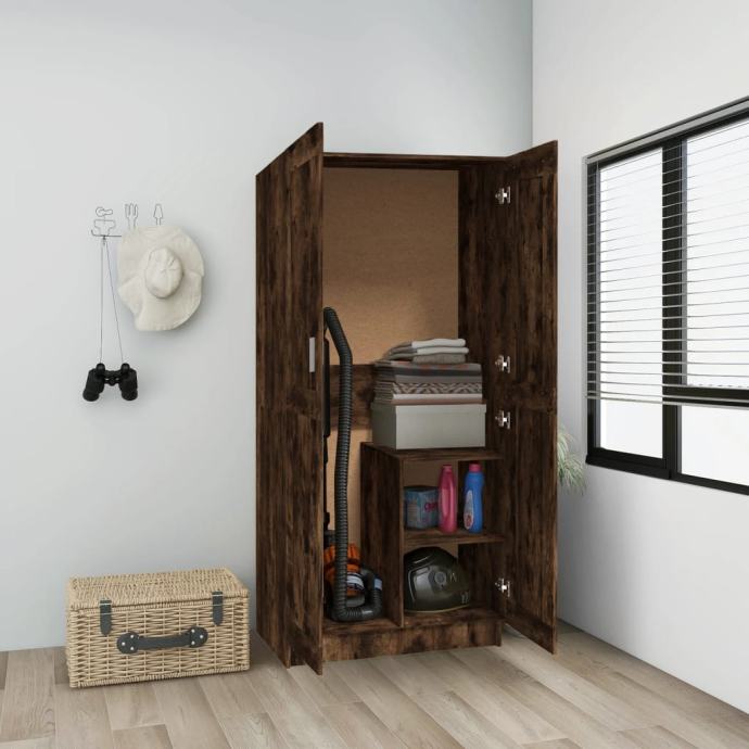 Ormar boja dimljenog hrasta 82,5x51,5x180 cm konstruirano drvo - NOVO