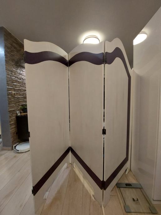 Paravan drveni trodijelni 216 x 180cm
