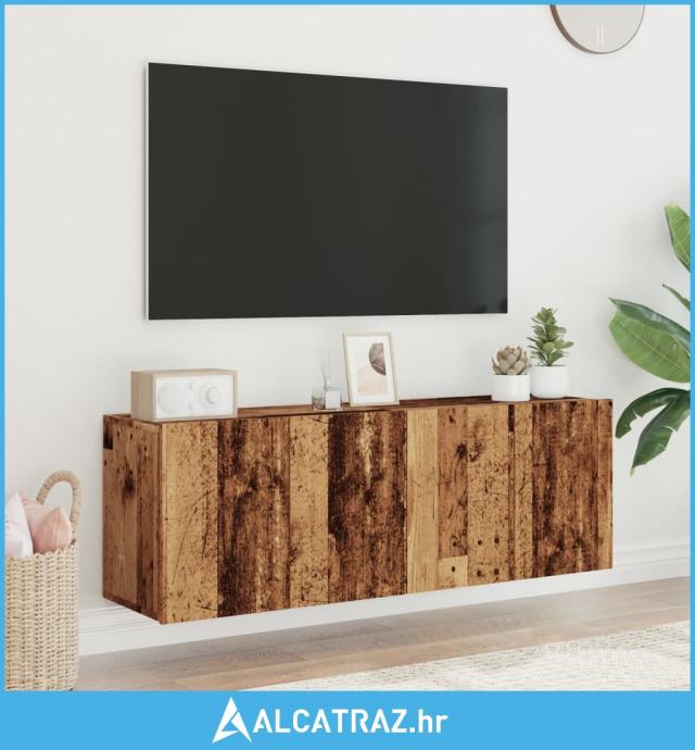 Zidni TV ormarići 2 kom boja starog drva 60 x30 x 41 cm - NOVO