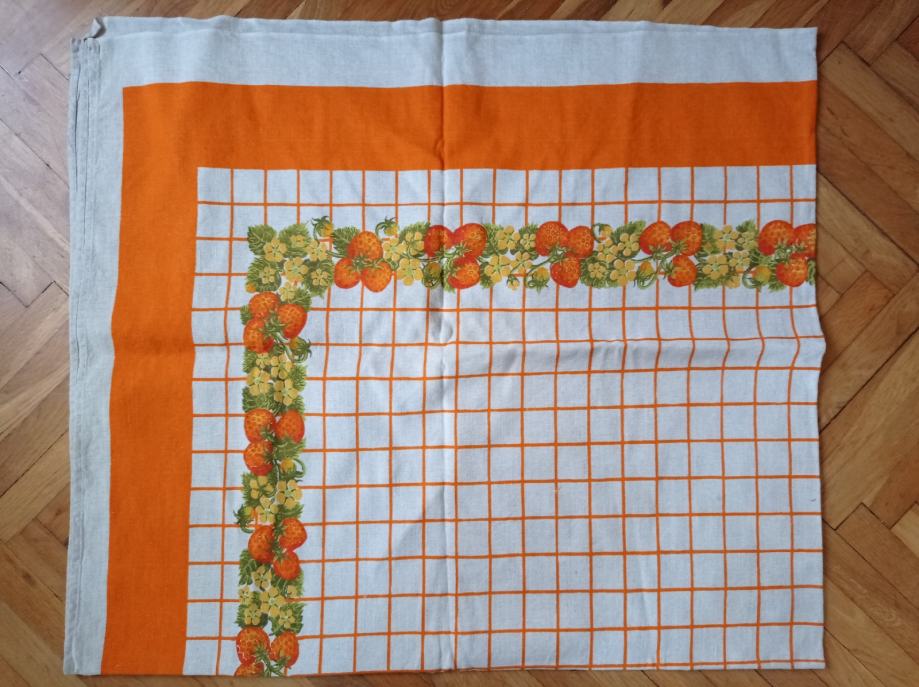 stari laneni stolnjak s uzorkom #6