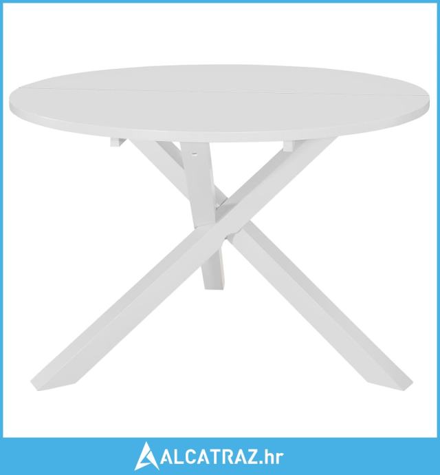 Blagovaonski stol bijeli 120 x 75 cm MDF - NOVO