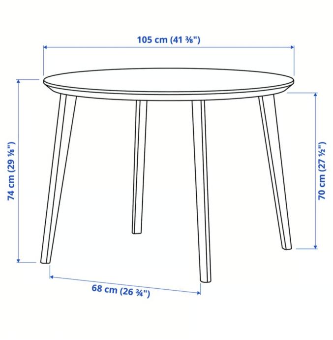 Lisabo okrugli stol Ikea