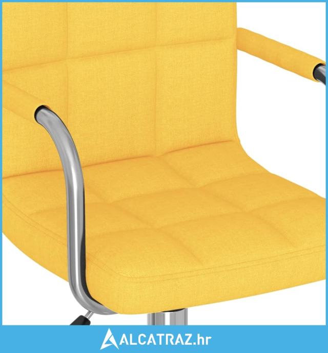 Okretna blagovaonska stolica od tkanine boja senfa - NOVO