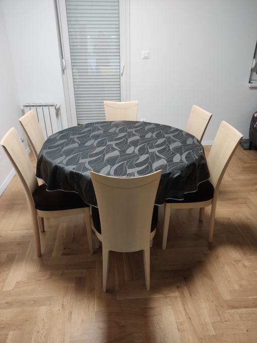 OKRUGLI STOL 120 cm (razvlačni)