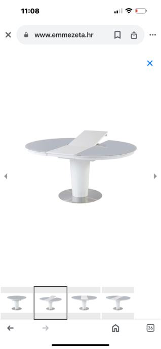 Stakleni stol na razvlacenje