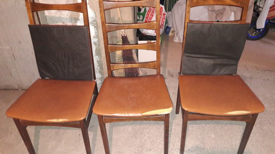 Stare drvene kuhinjske stolice