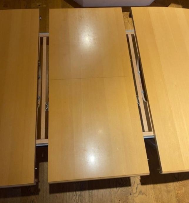 stol masivna bukva na razvlacenje 150 - 190 x 100 cm