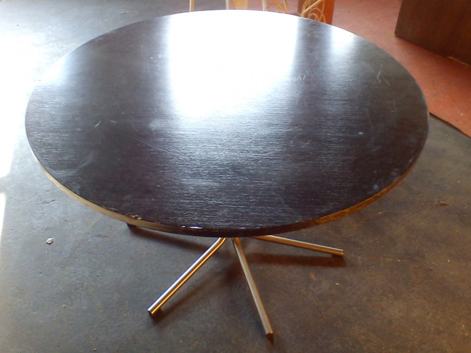 Stol okrugli kombinacija drvo-inox promjer 120 cm, Osijek