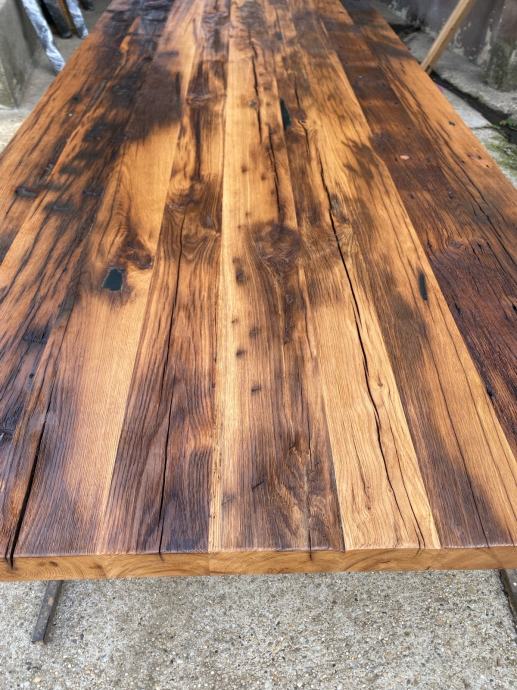 STOL FULL RUSTIK 250x110cm MASIV STARI HRAST KVALITETA I ELEGANCIJA