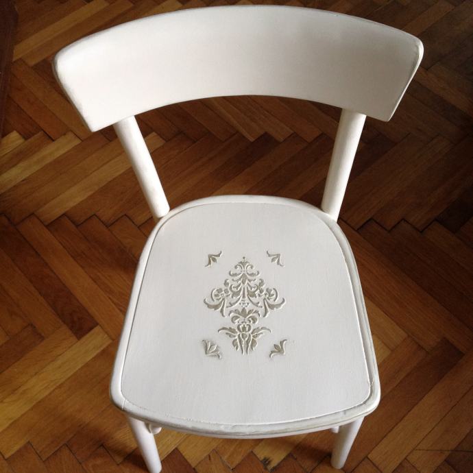 Stolica - retro stolica beige boje