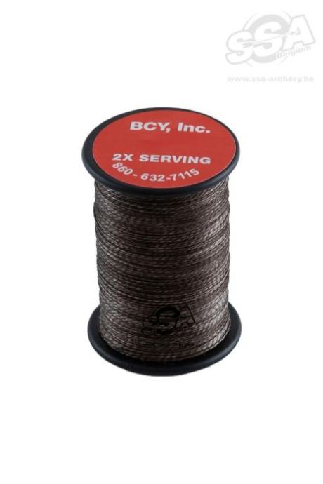 BCY Serving Material 2X Dia .015 Jig Dark Brown