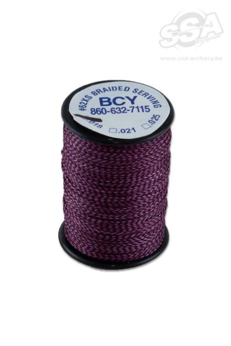 BCY Serving Material Braided *62Xs Dia .018 Jig Black Cherry