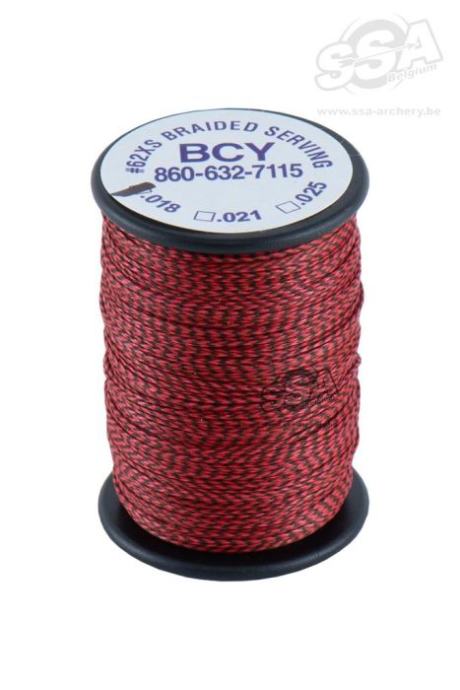 BCY Serving Material Braided *62Xs Dia .018 Jig Red