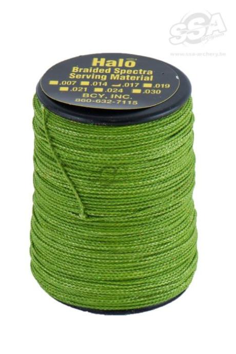 BCY Serving Material Braided Halo Dia .017 Jig Kiwi