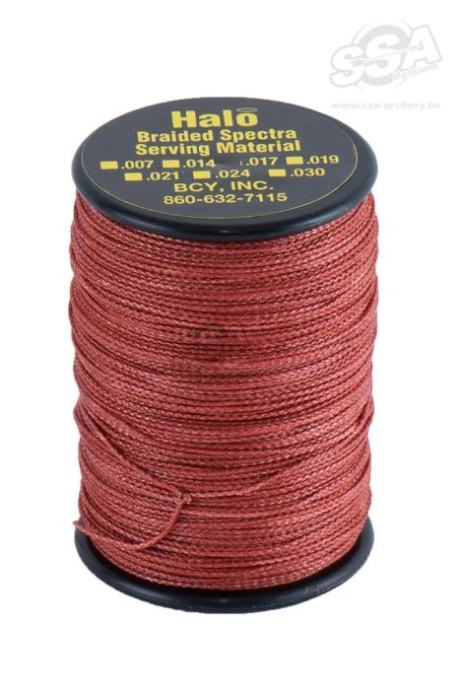 BCY Serving Material Braided Halo Dia .017 Jig Root Beer